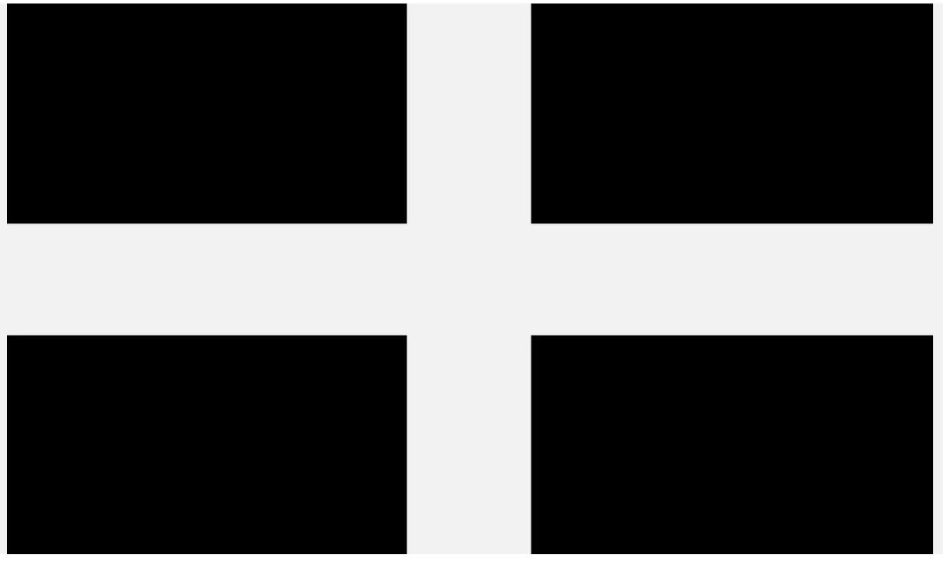 PACK OF 4 CORNWALL FLAG 18" X 12" Cornish Redruth Newquay St. Ives fla ...